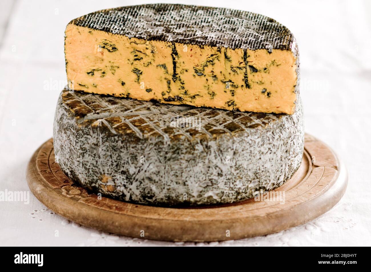 Blacksticks Blue cheese from Lancashire UK Stock Photo - Alamy