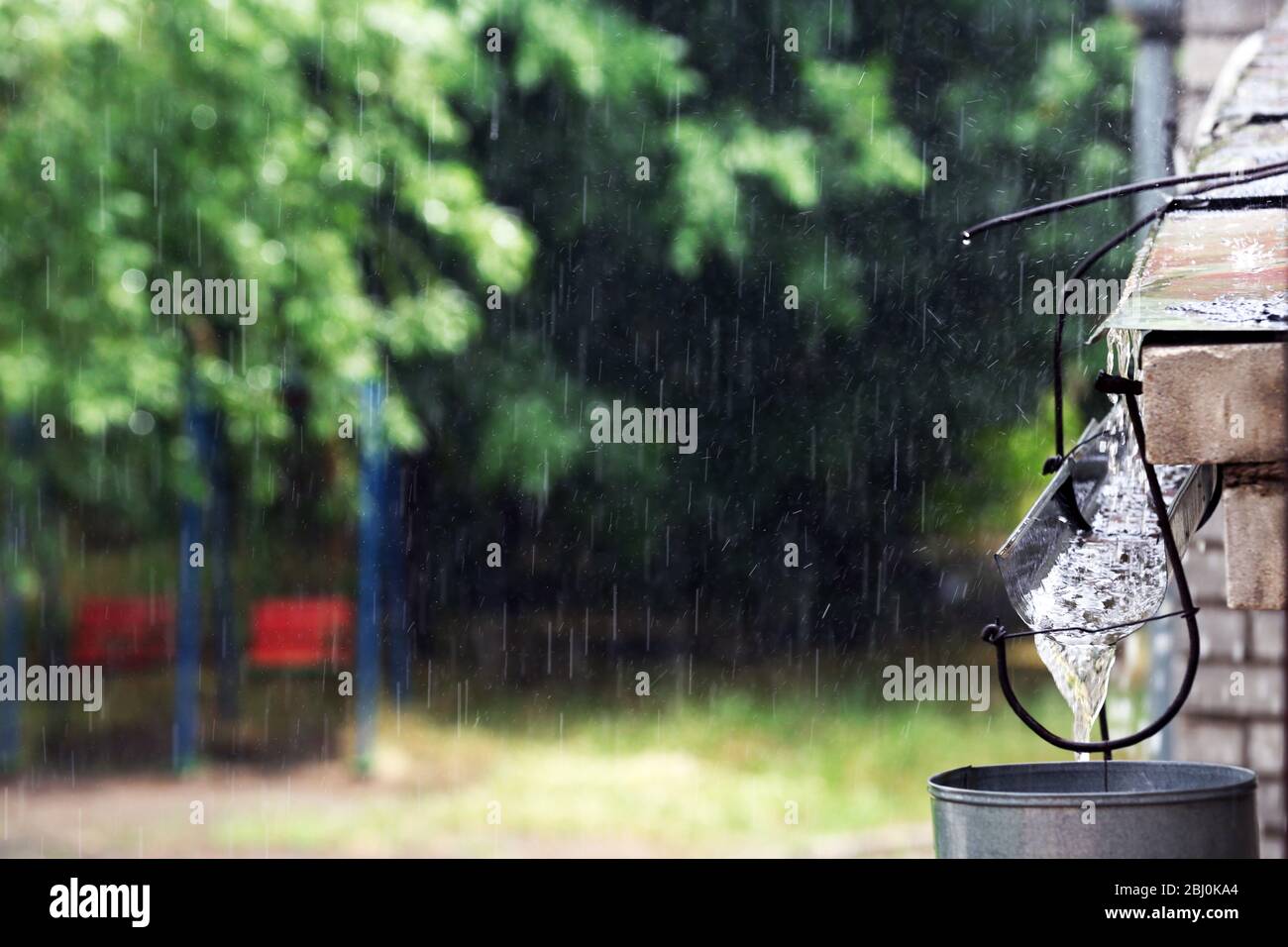 Rainwater down pipe outdoor Stock Photo - Alamy
