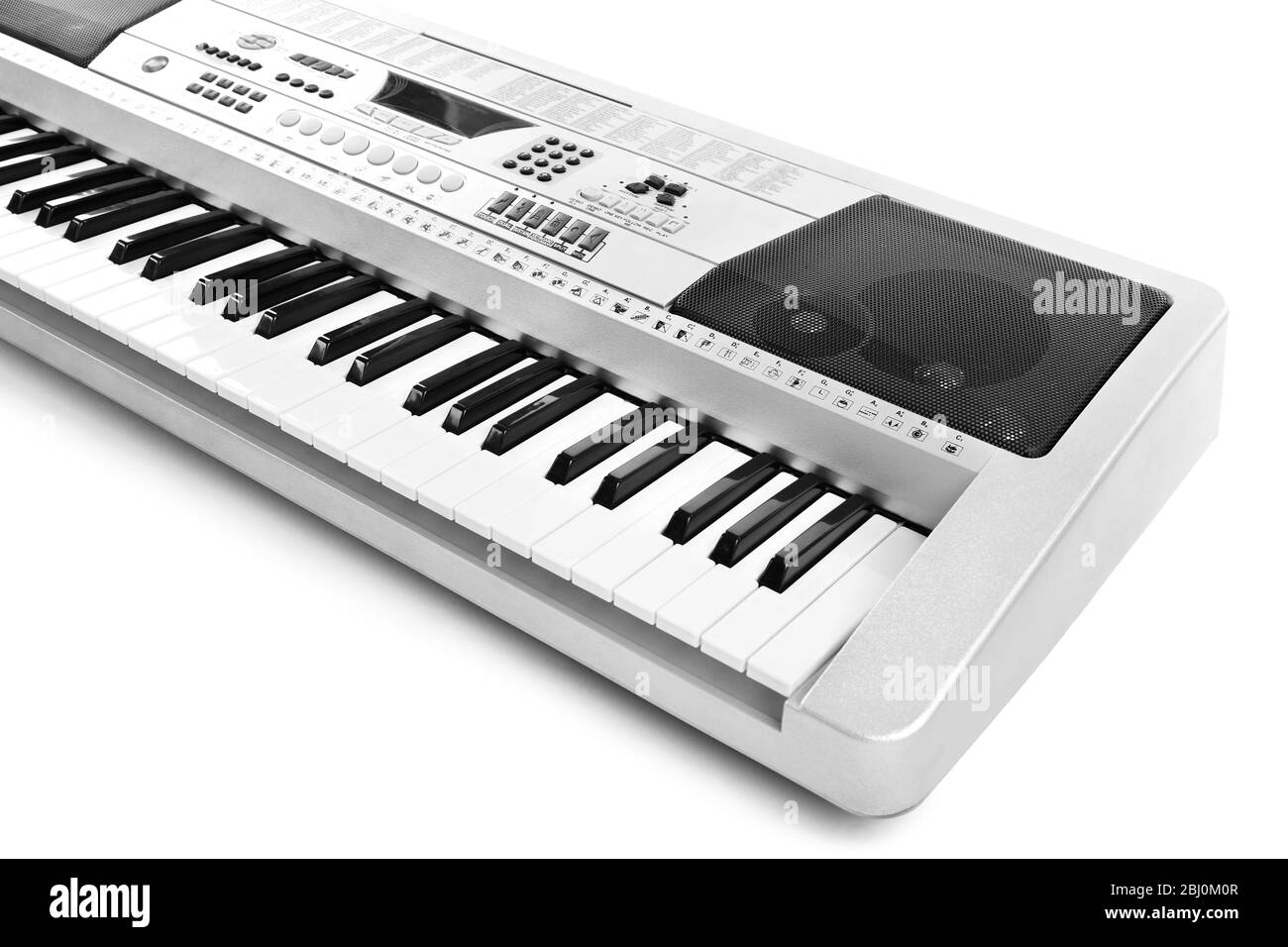 Synthesizer isolated on white Stock Photo - Alamy