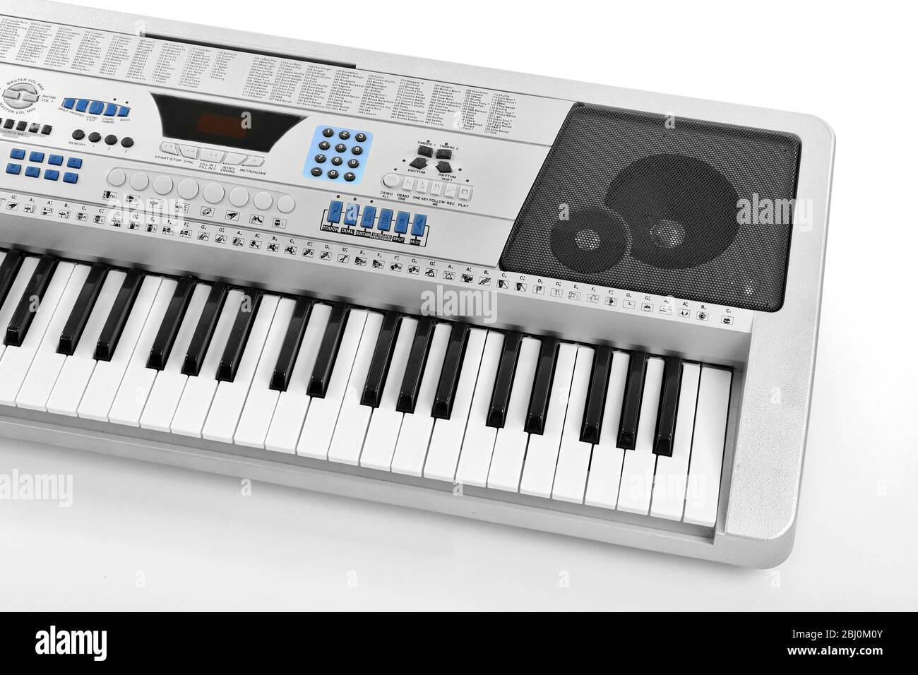 Synthesizer isolated on white Stock Photo - Alamy