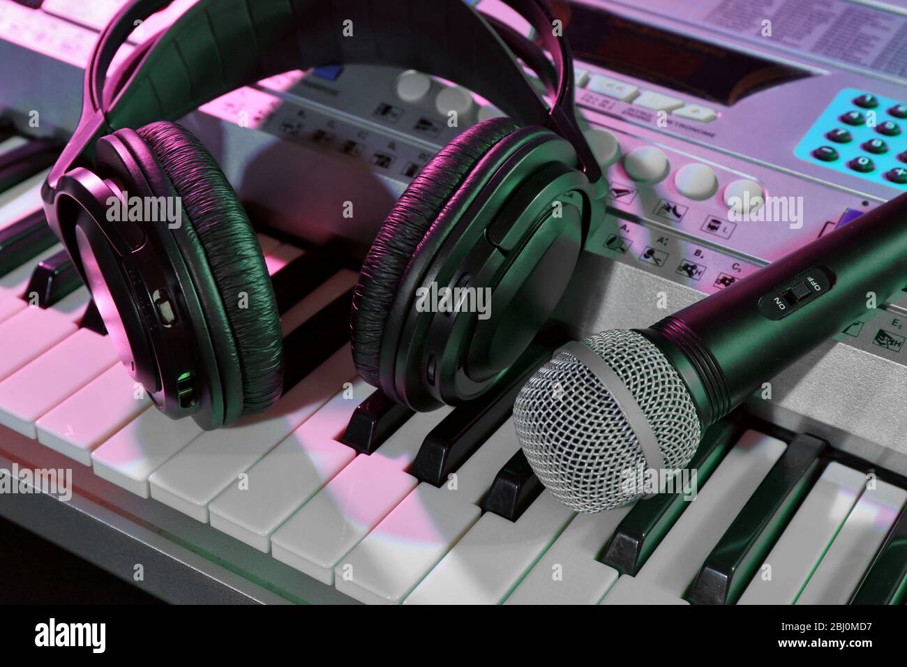 Light blue synthesizer on hi-res stock photography and images - Alamy