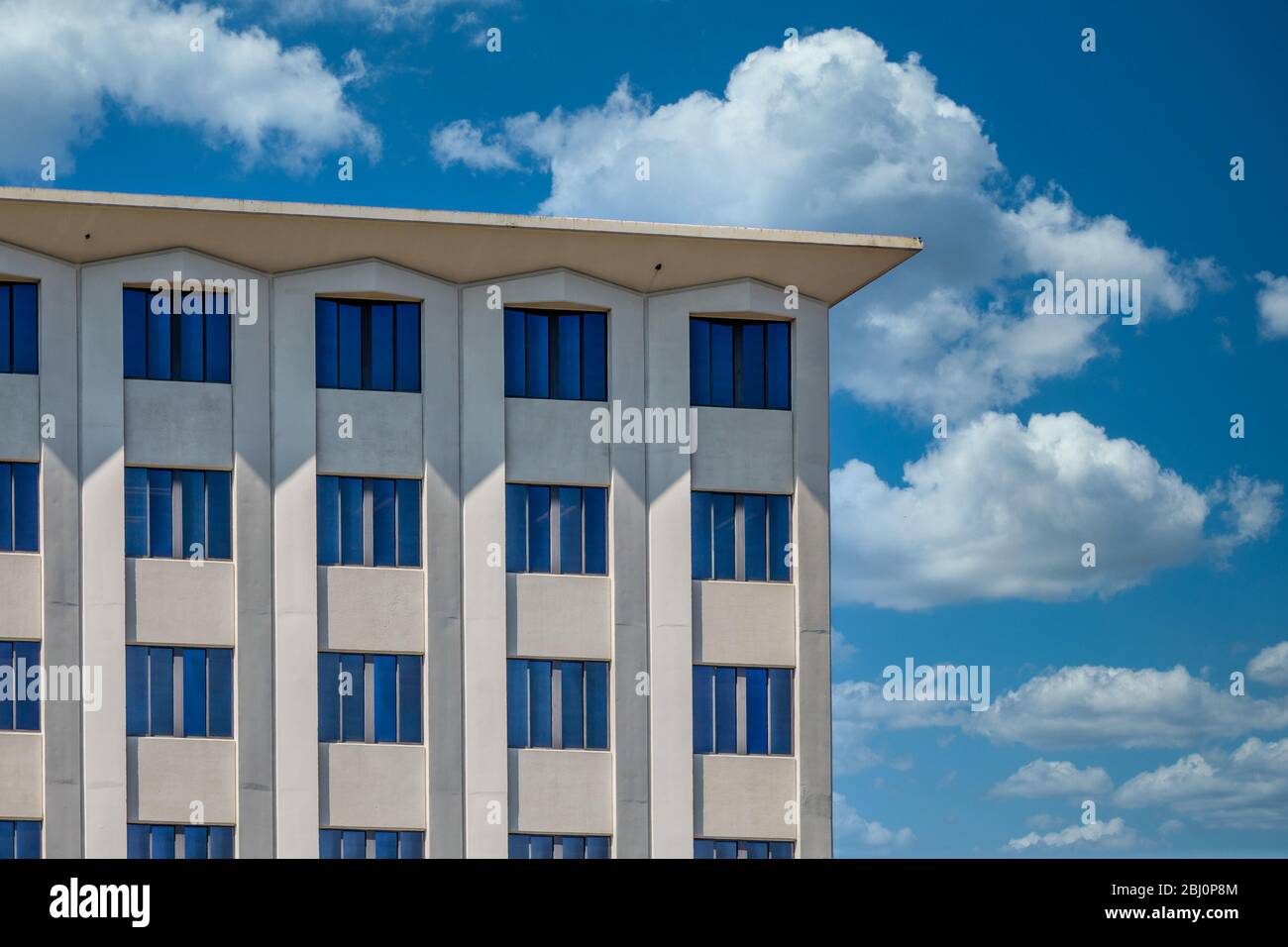 Blue brick building hi-res stock photography and images - Alamy