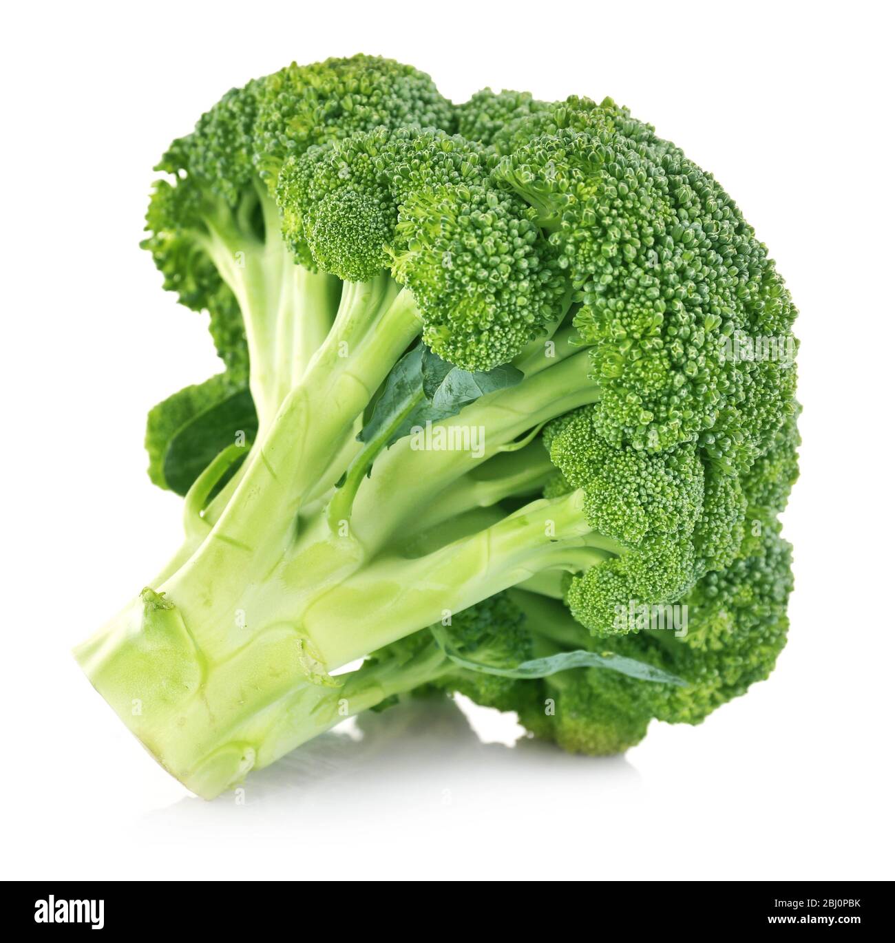 Fresh broccoli isolated on white Stock Photo - Alamy