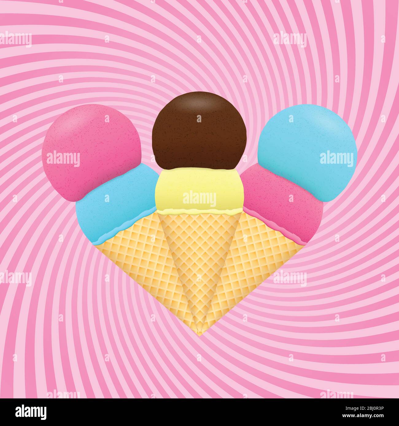 Ice cream design hi-res stock photography and images - Alamy