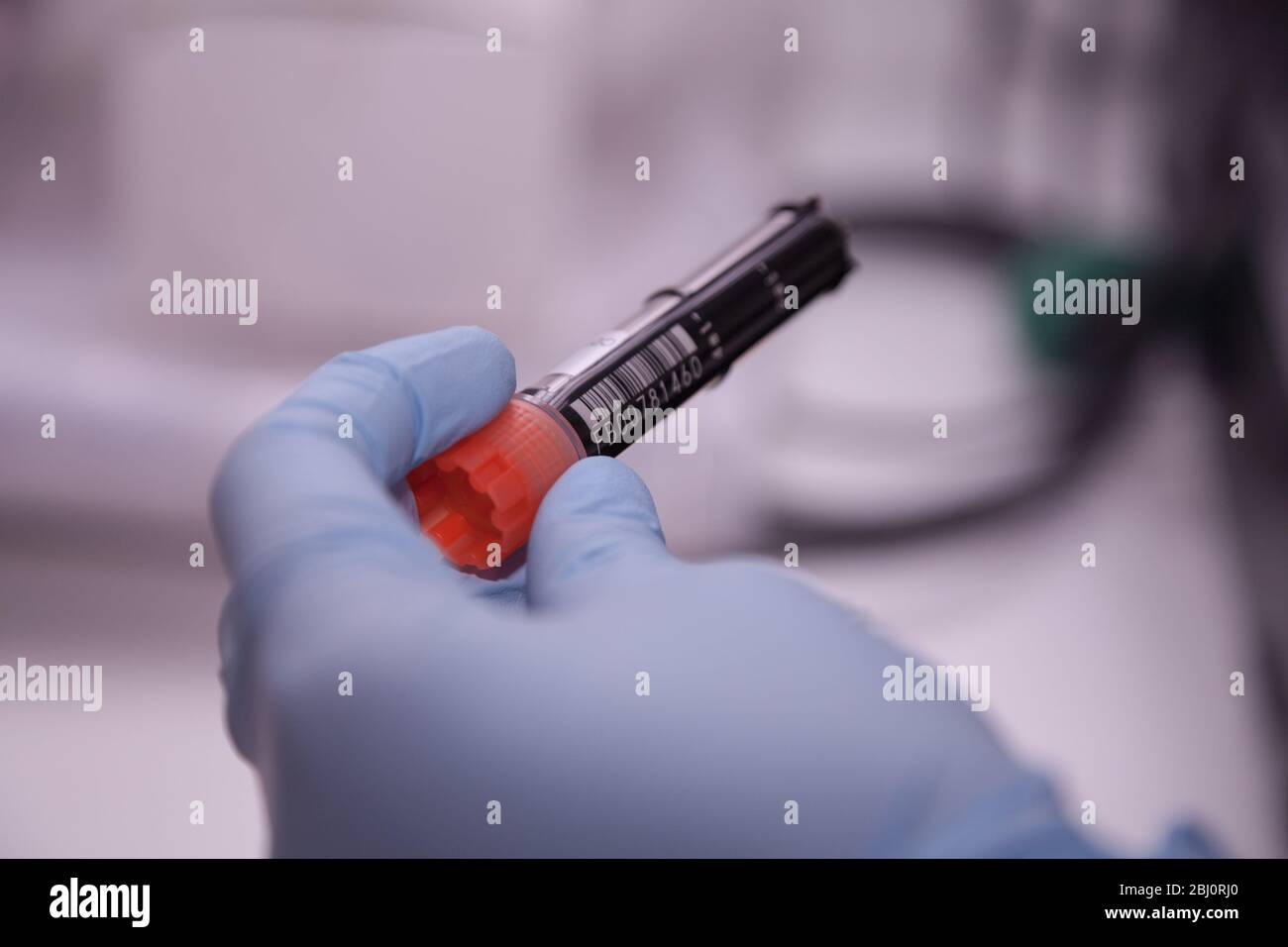 Scanning of medical samples in a testing laboratory Stock Photo - Alamy