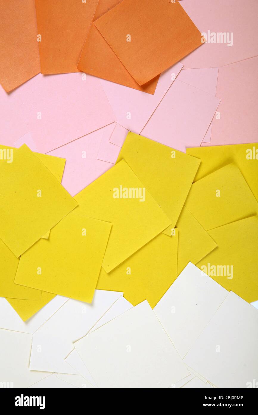Colorful paper stickers Stock Photo - Alamy