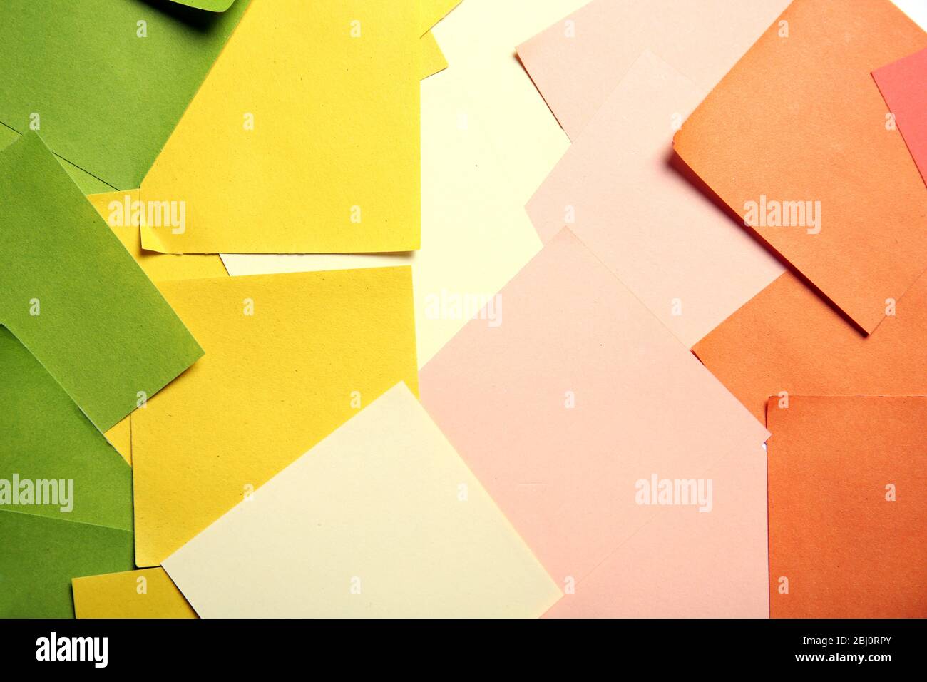 Colorful paper stickers Stock Photo - Alamy