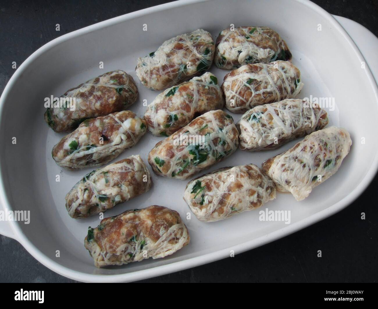 Sheftalia - Greek Cypriot crapinette, a sausage without skin, using ...
