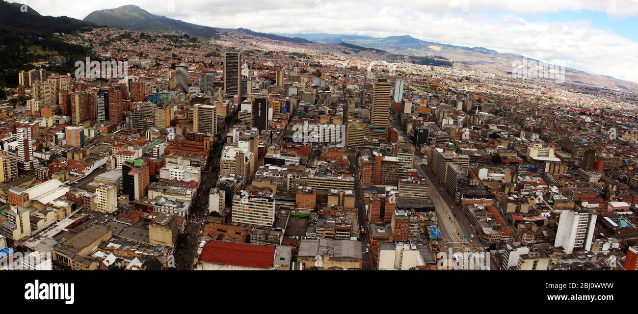 Bogotá City, skyline, bird’s eye view, Colombia Stock Photo - Alamy