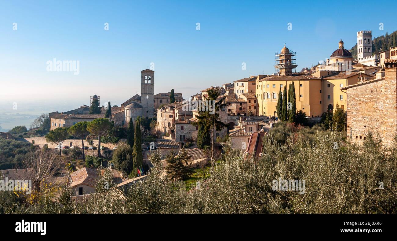 Assisi, the city of peace, Italy. UNESCO World Heritage Site, the ...