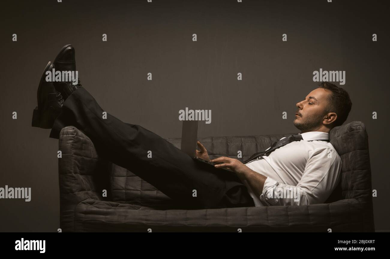 Modern portrait of boss businessman for lifestyle design. Business ...