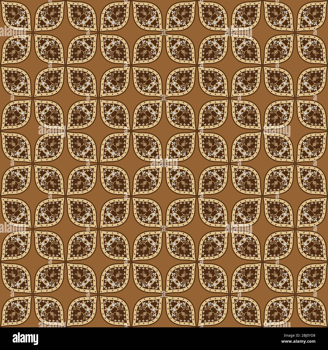 Seamless brown color for elegant Javanese batik motif design Stock ...