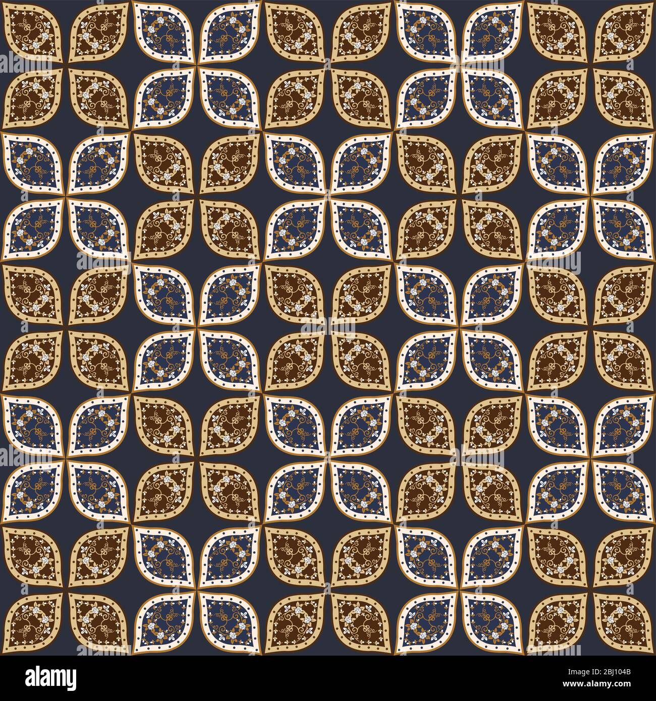 Unique style Indonesian batik with brown color modern concept Stock ...