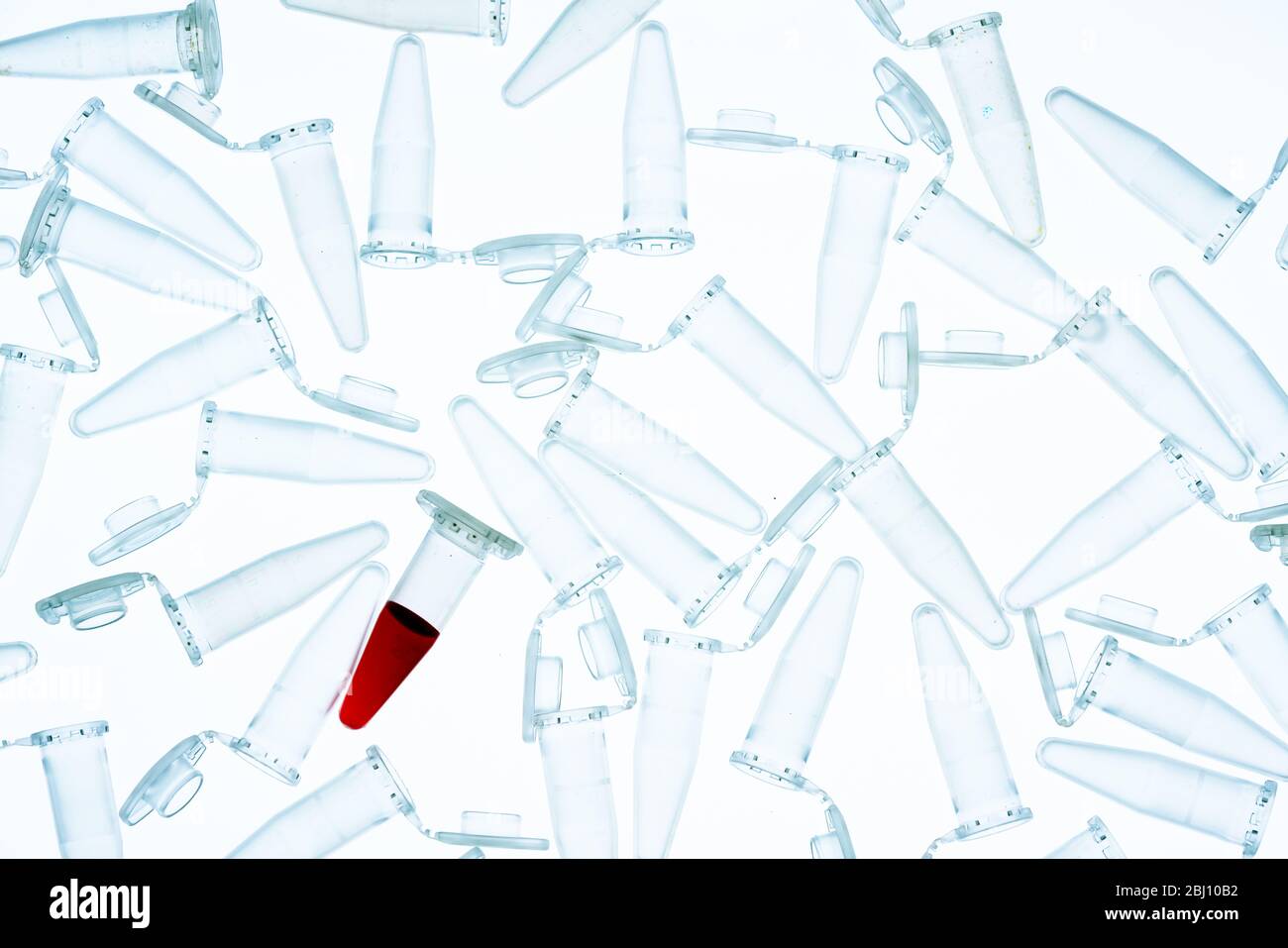 PCR microtube on a white background, PCR test tube on a white ...