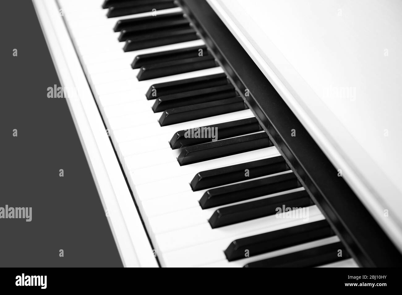 Piano keyboard close up Stock Photo - Alamy