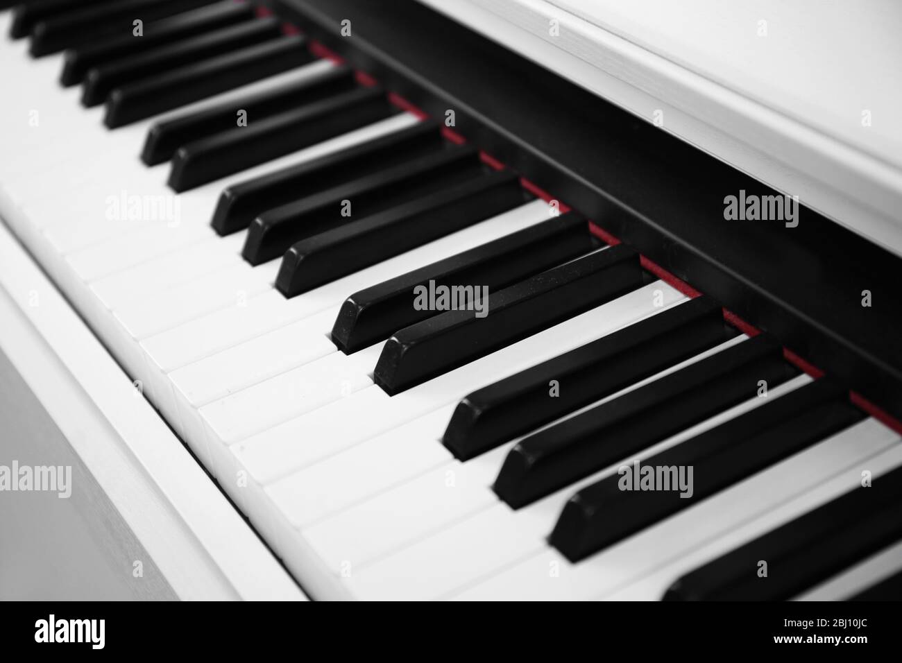 Piano keyboard close up Stock Photo - Alamy