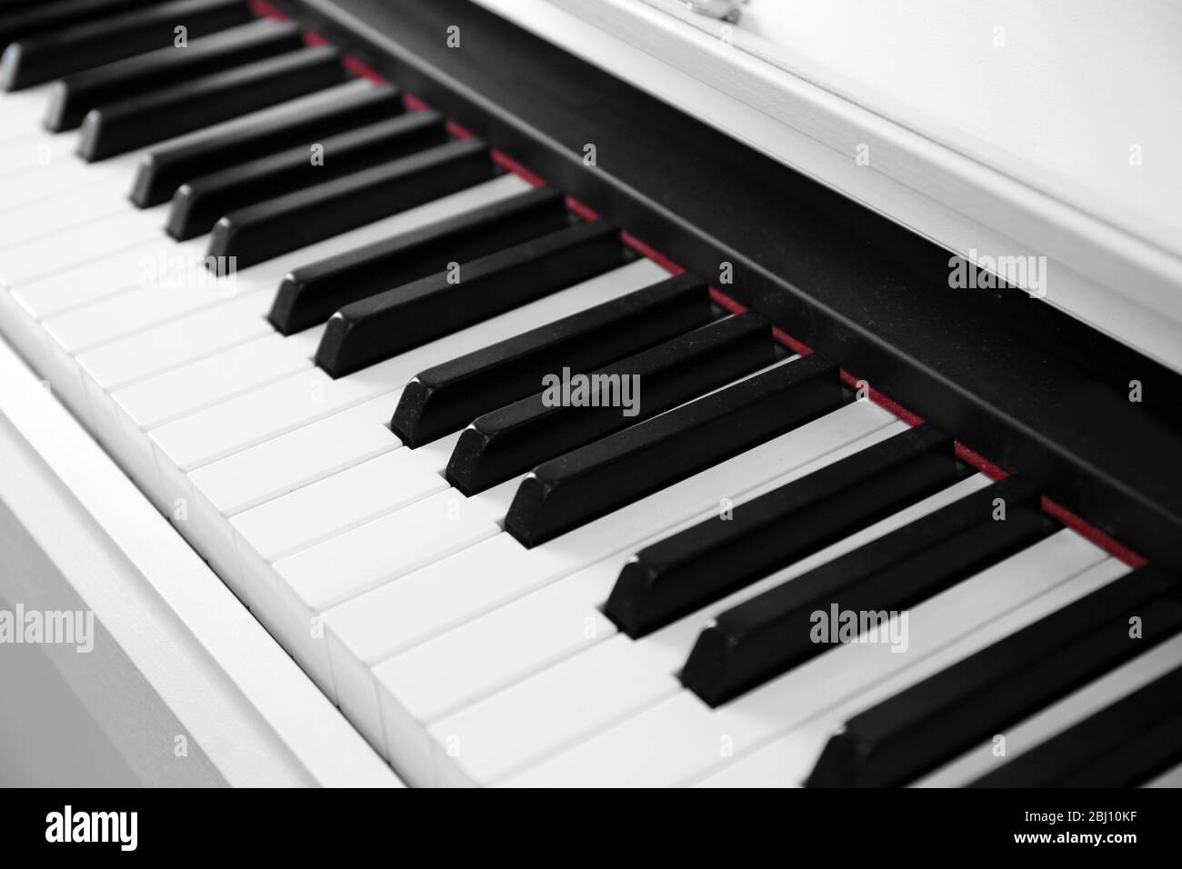 Piano keyboard close up Stock Photo - Alamy
