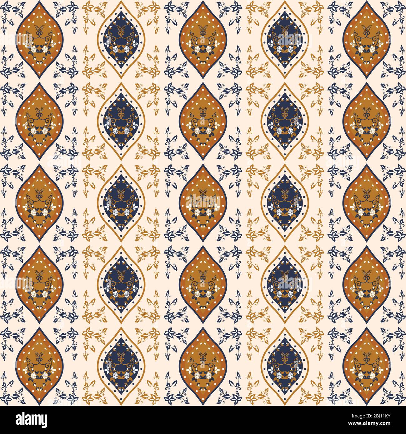 Traditional Javanese batik with elegant motif and modern brown color ...