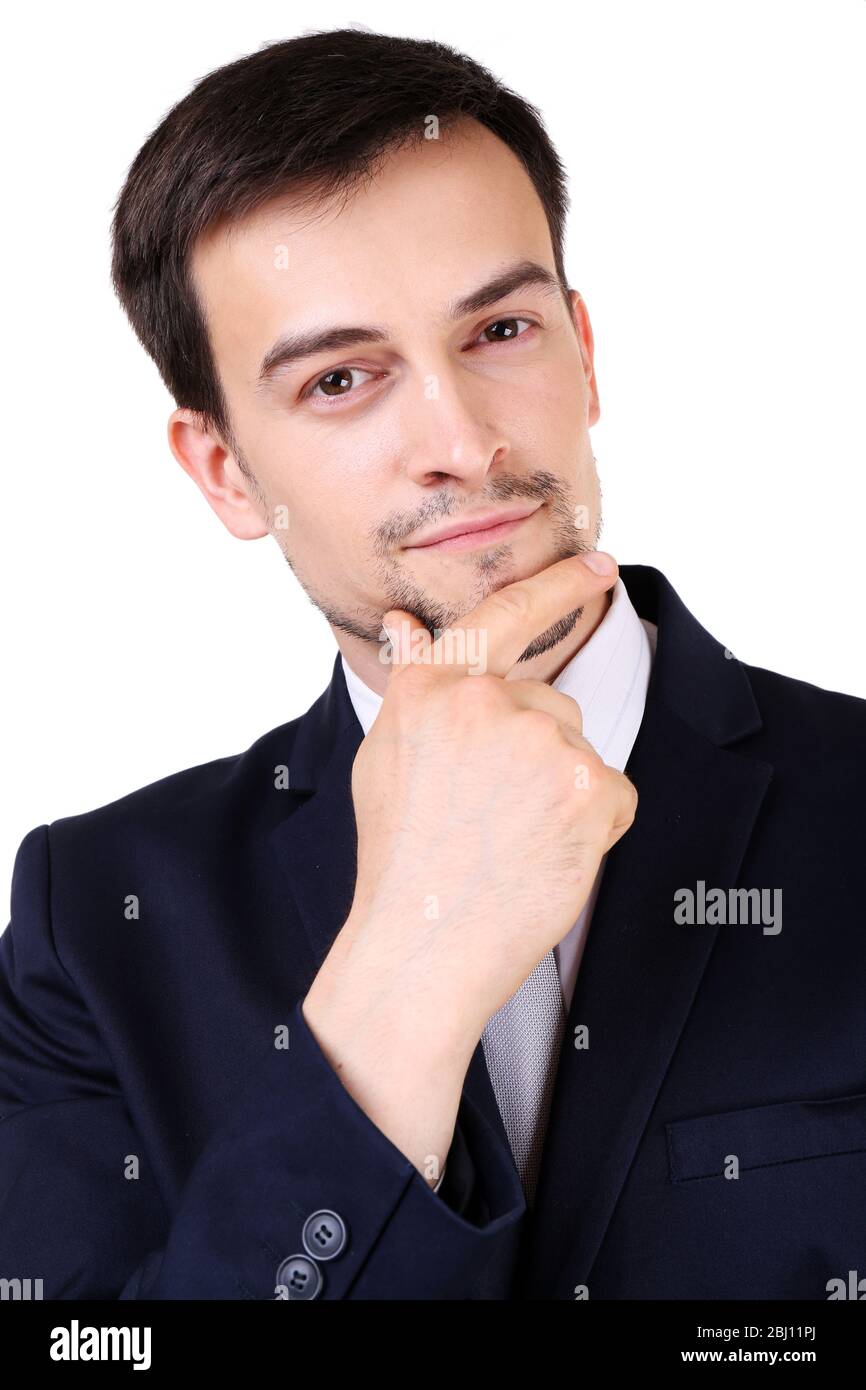 Elegant man in suit close up Stock Photo - Alamy