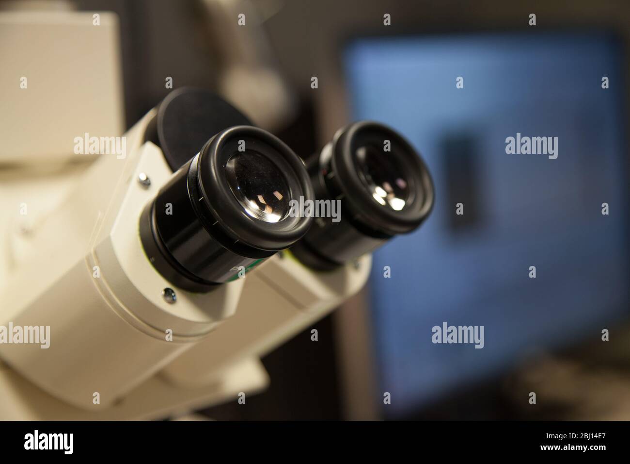 High powered microscope used for medical testing Stock Photo - Alamy