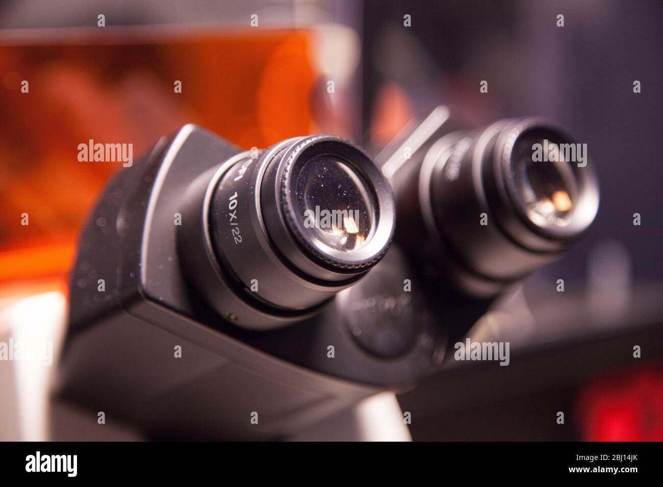 High powered microscope used for medical testing Stock Photo - Alamy
