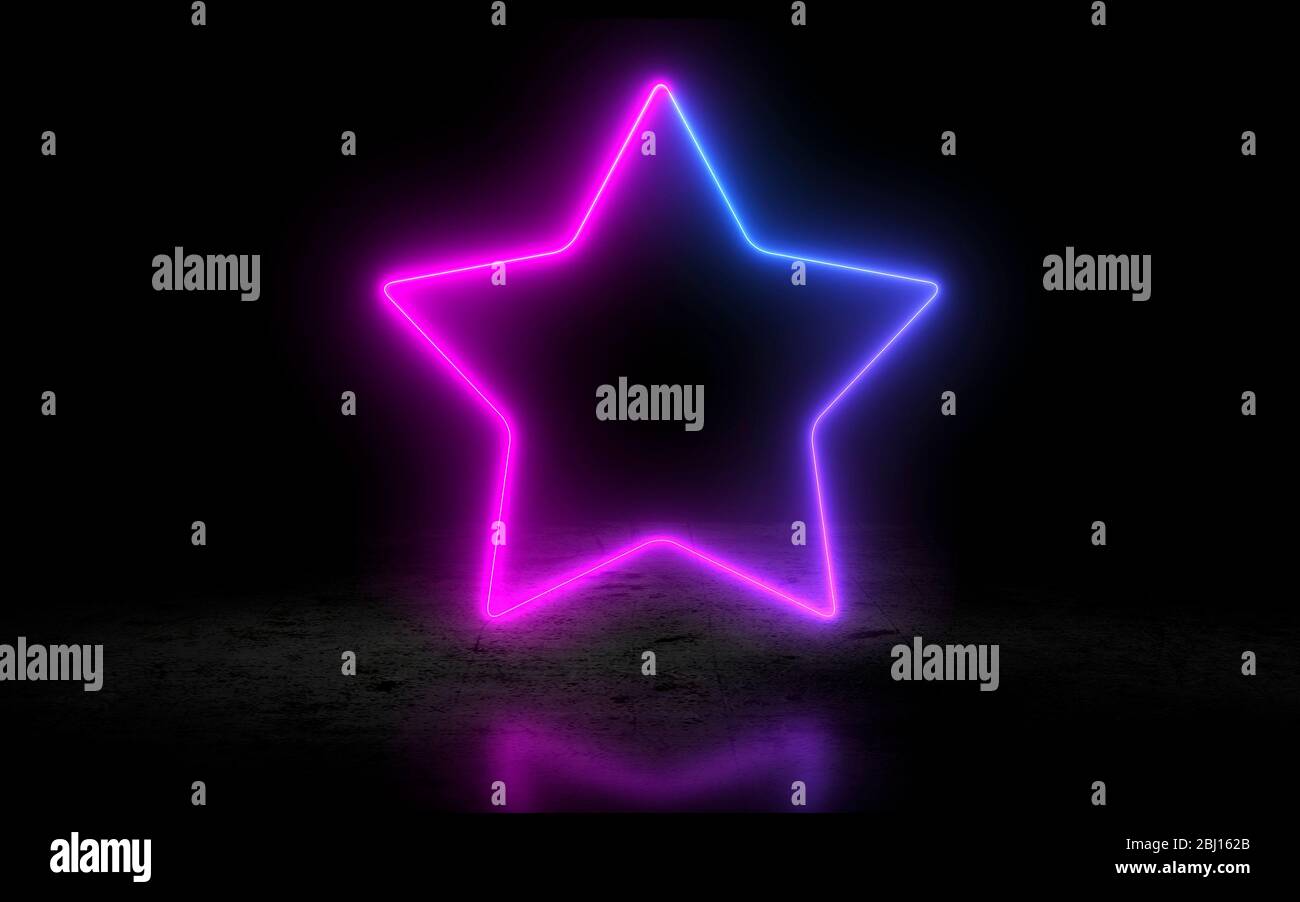 Neon star hi-res stock photography and images - Alamy