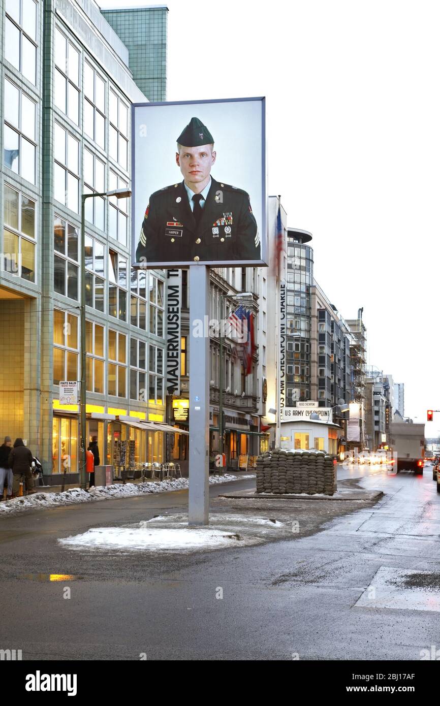 Checkpoint Charlie in Berlin. Germany Stock Photo - Alamy