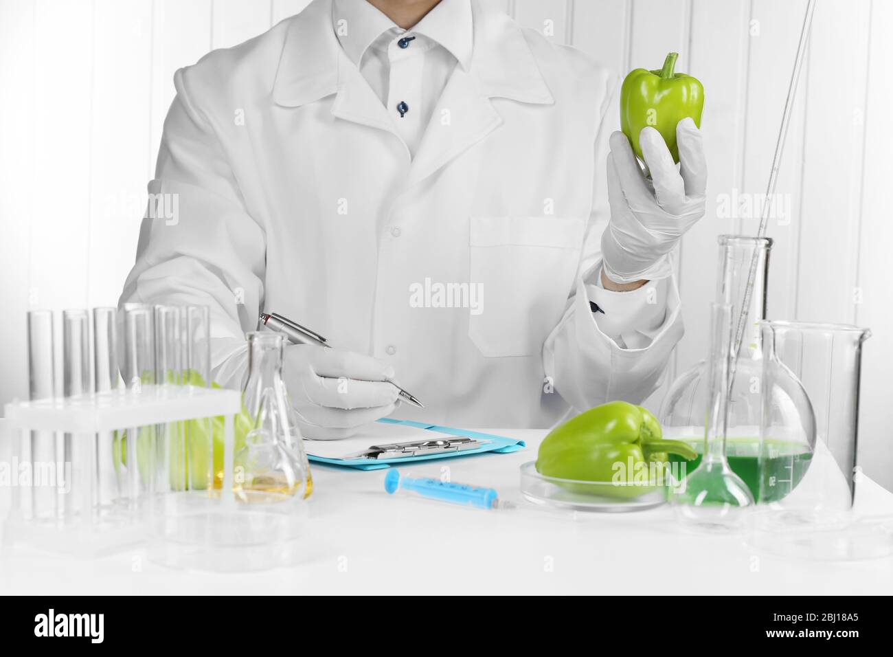 Vegetable test pepper genetic modification hi-res stock photography and ...