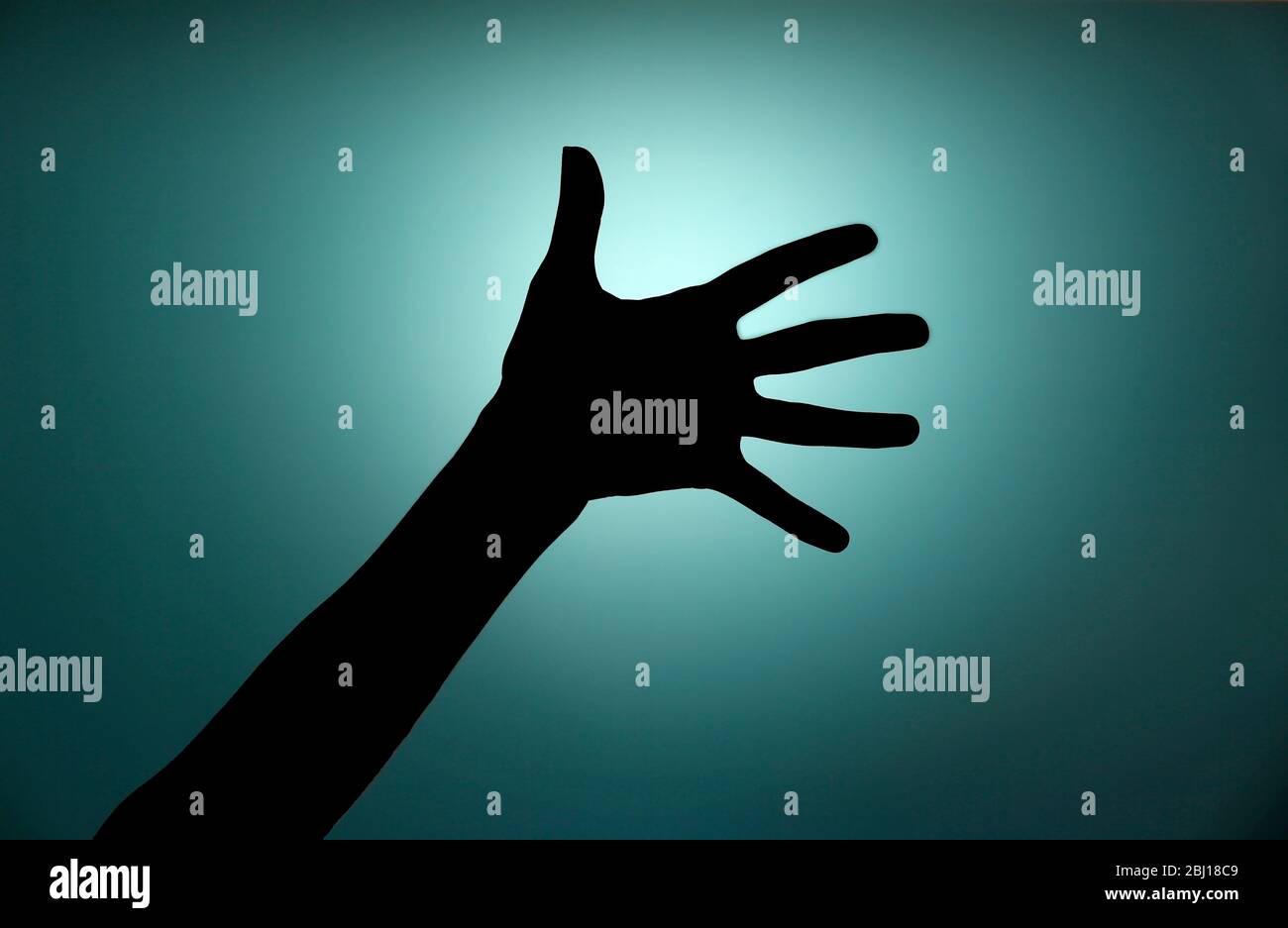 Silhouette of hand close up Stock Photo - Alamy