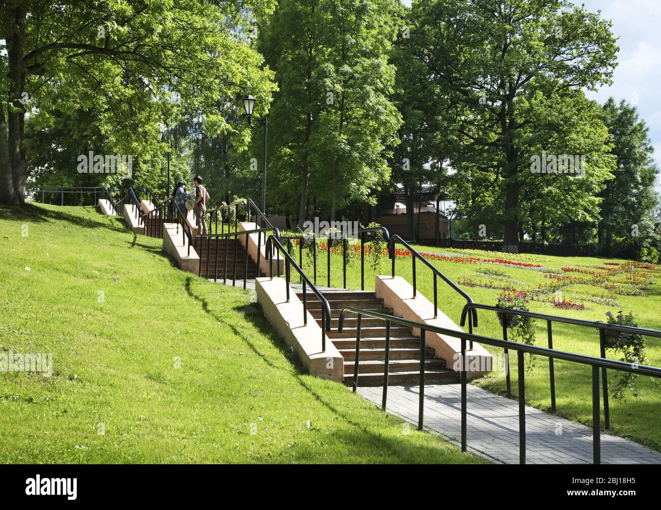 Park in Polotsk. Belarus Stock Photo - Alamy