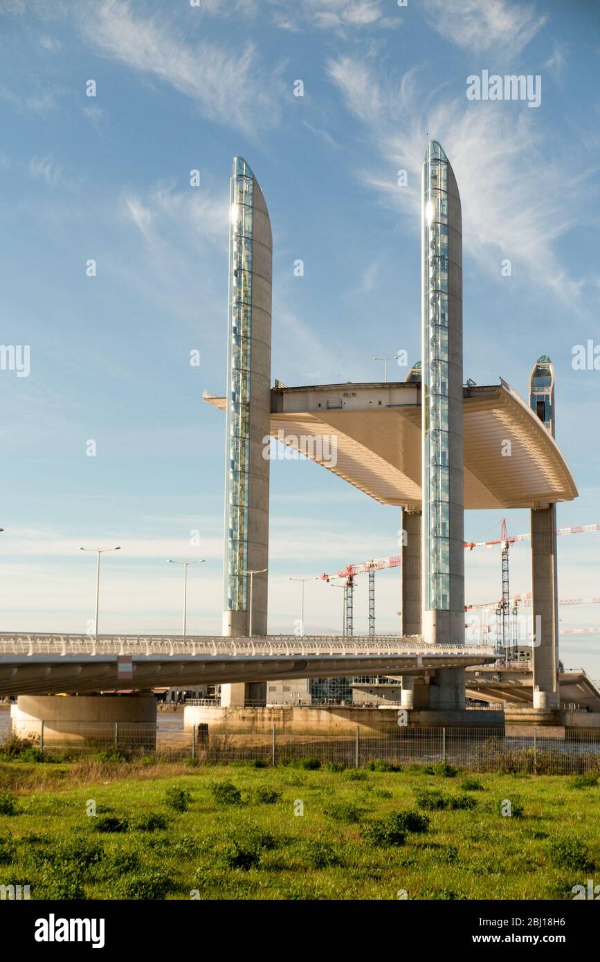 The Chaban Delmas Bridge in Bordeaux (France), the tallest and longest ...