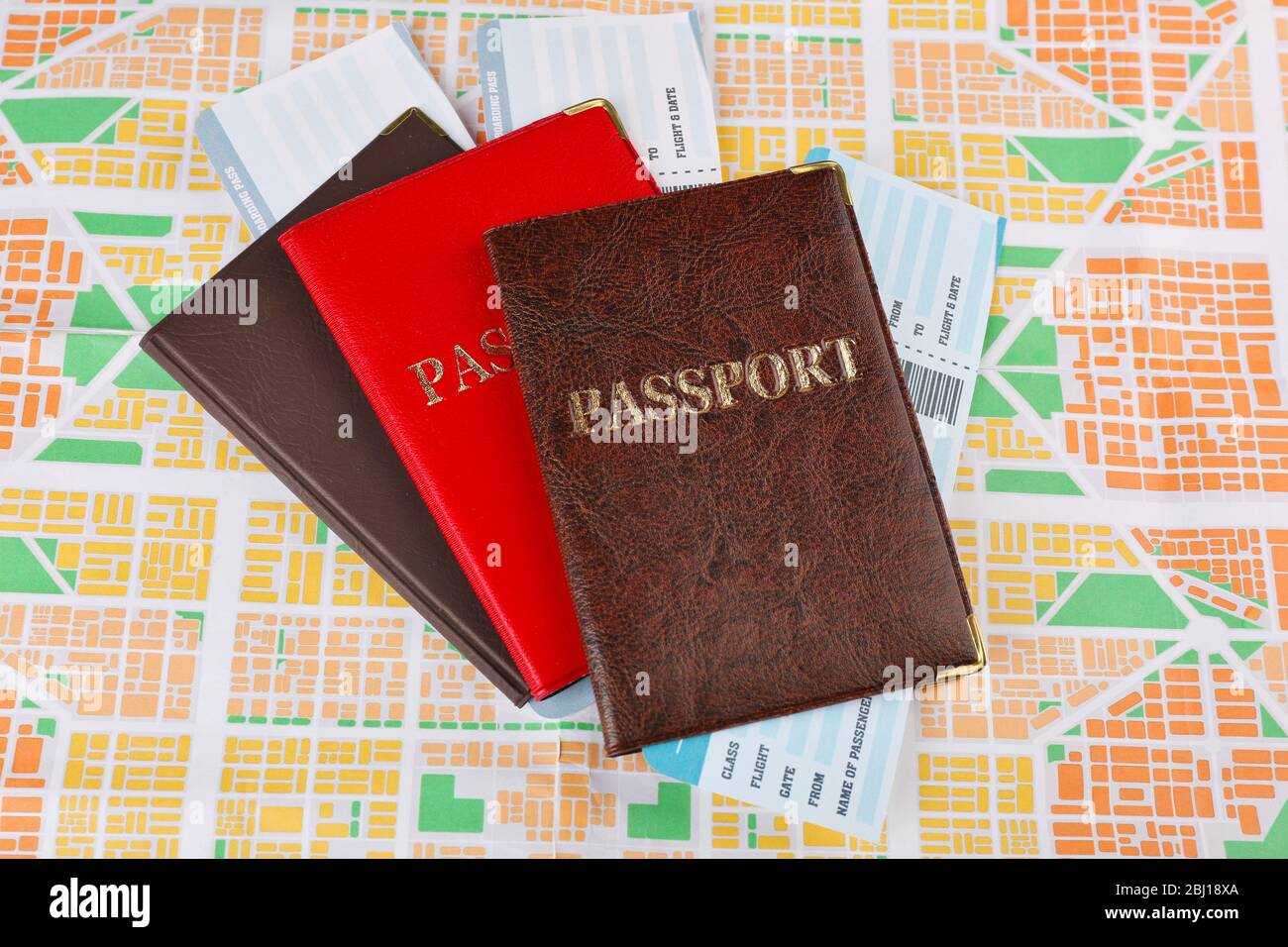 Travel tickets background foreign hi-res stock photography and images ...