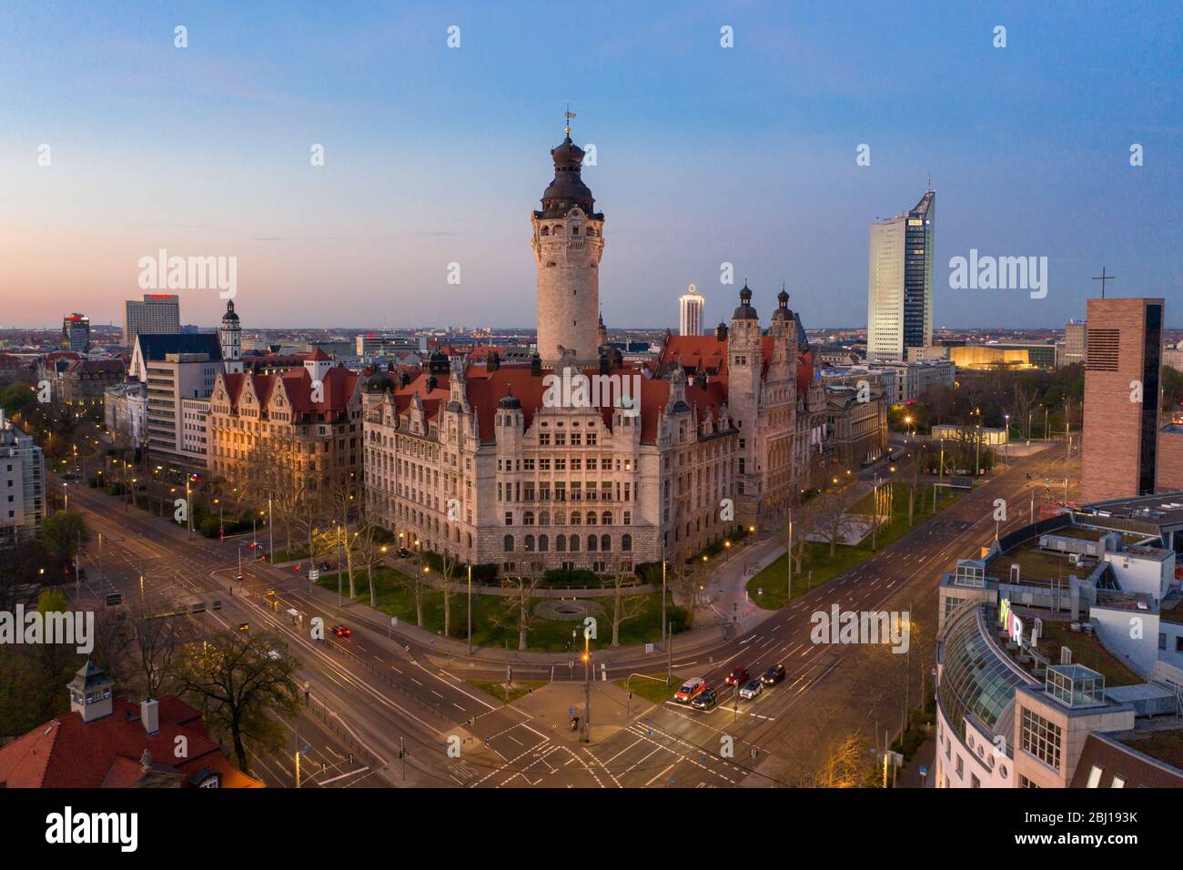 Leipzig, Germany. 14th Sep, 2017. View of the city centre of Leipzig ...