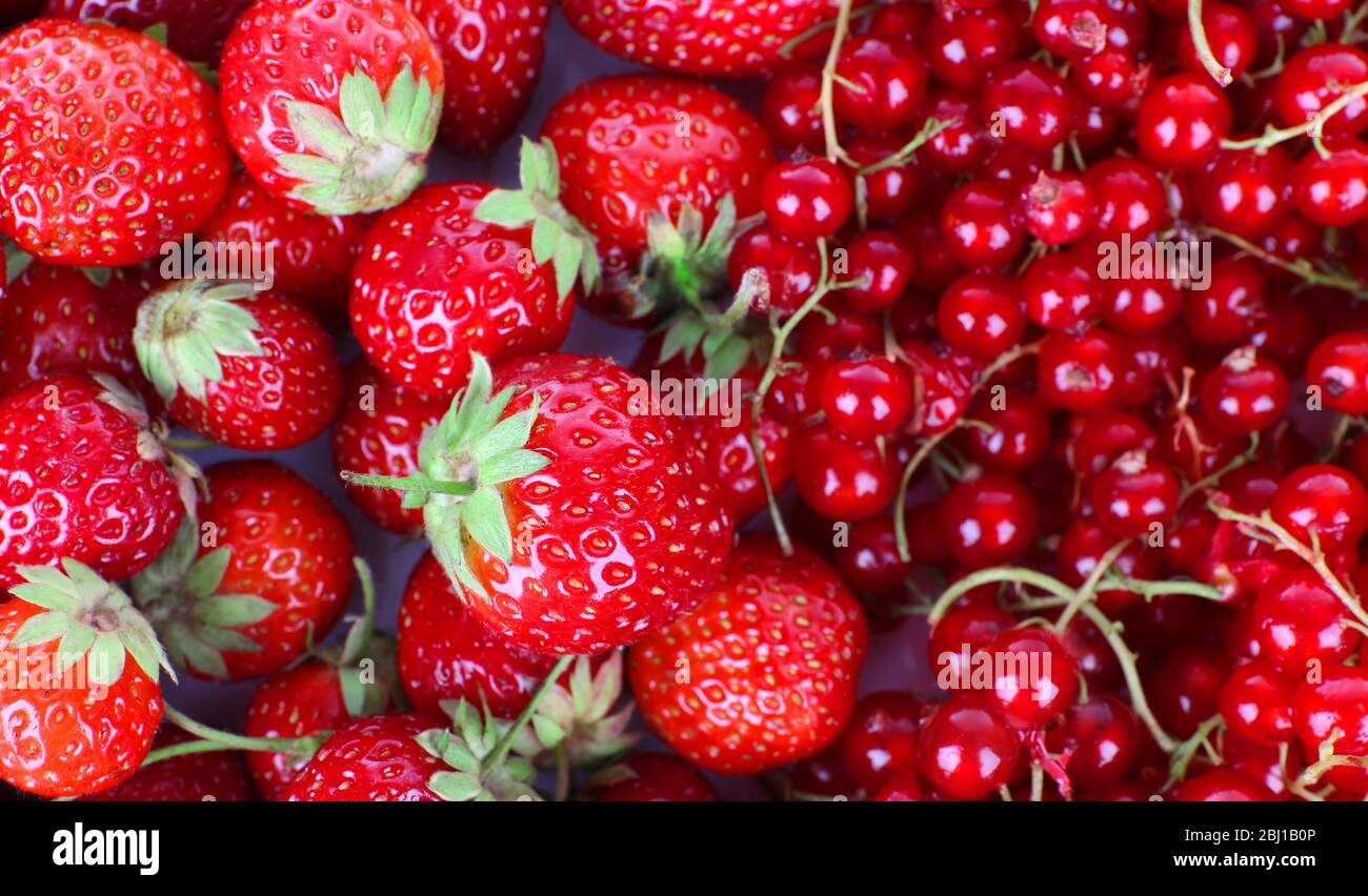 Mix of different berries as background Stock Photo - Alamy