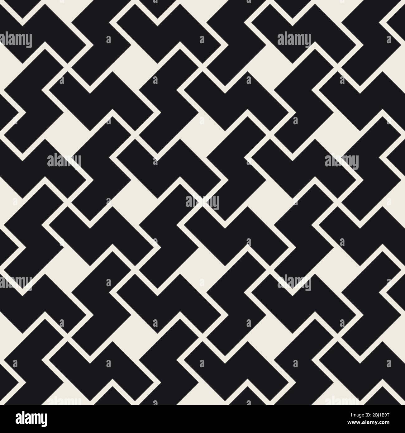 Vector seamless geometric pattern. Simple abstract lines lattice. Repeating zigzag shapes ...