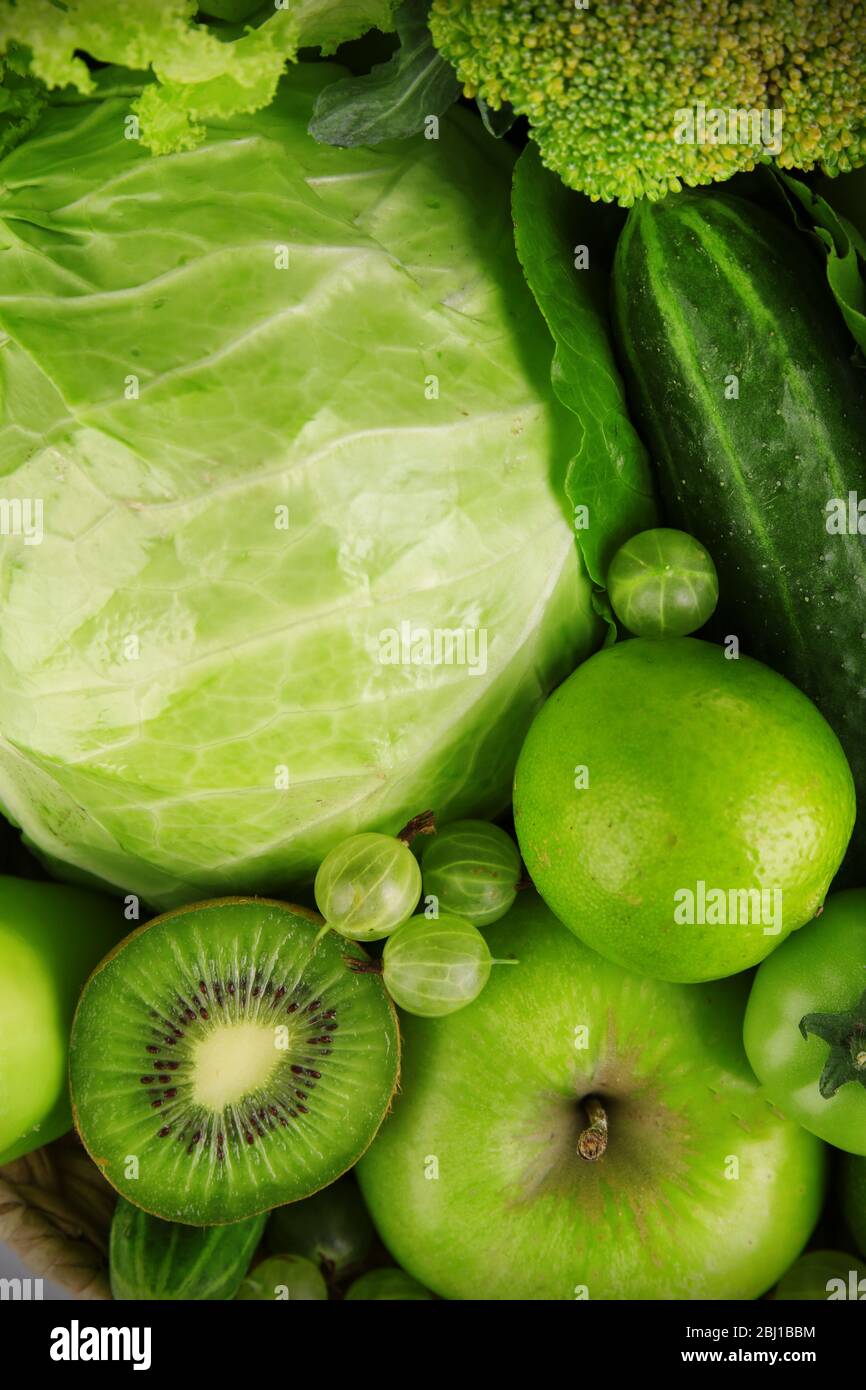 Fresh green food background Stock Photo - Alamy