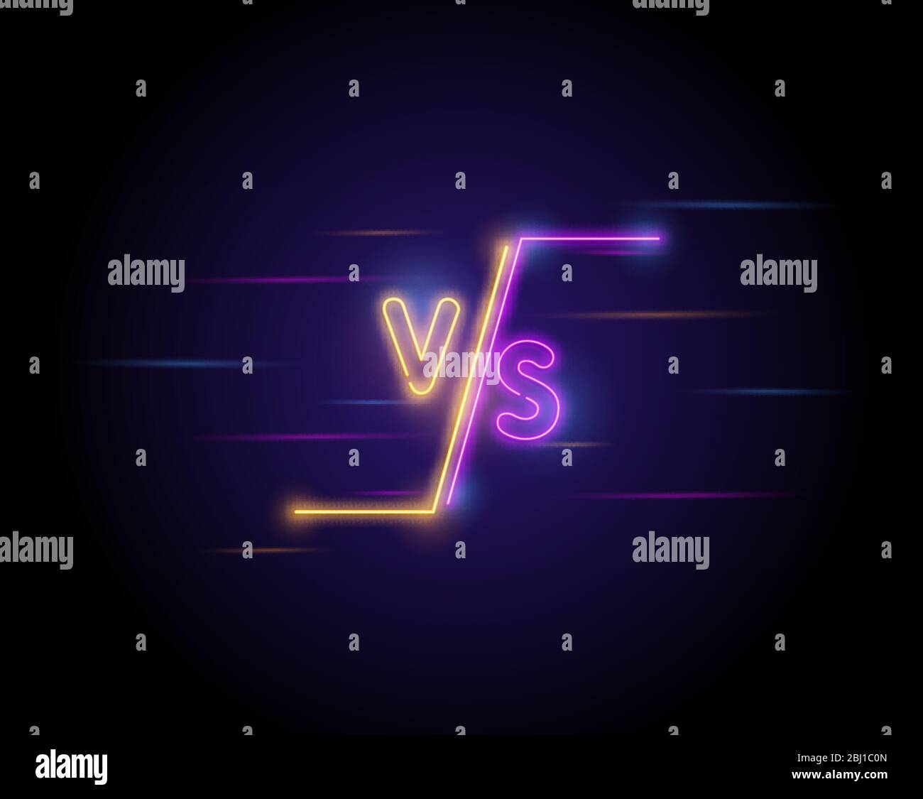 Neon game line icon Stock Vector Images - Alamy