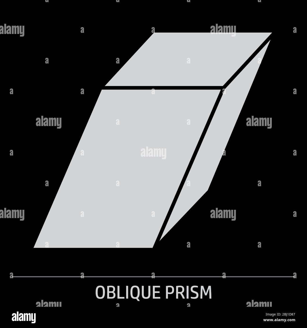 Oblique prism icon illustration Stock Vector Image & Art - Alamy