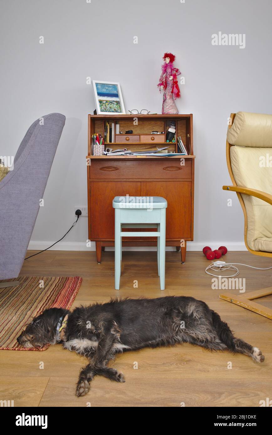 Working from home desk office space UK Stock Photo - Alamy