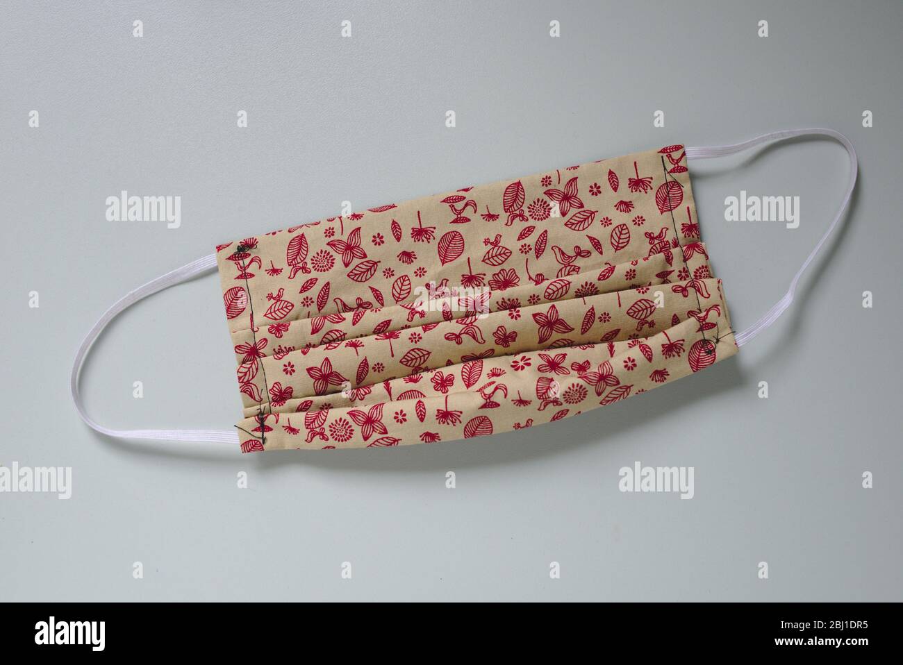 Homemade fabric covid face mask Stock Photo - Alamy