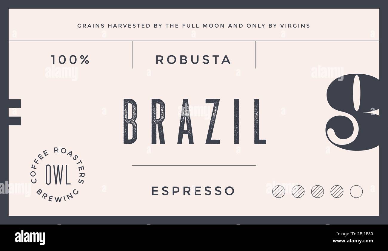 Minimal Label. Typographic modern vintage label Stock Vector Image ...