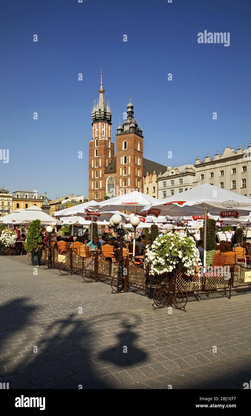Old town krakow main square landmarks hi-res stock photography and ...
