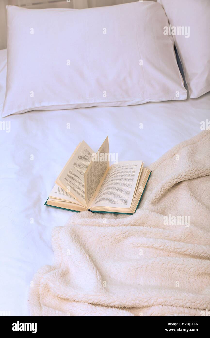 Open book on bad close-up Stock Photo - Alamy