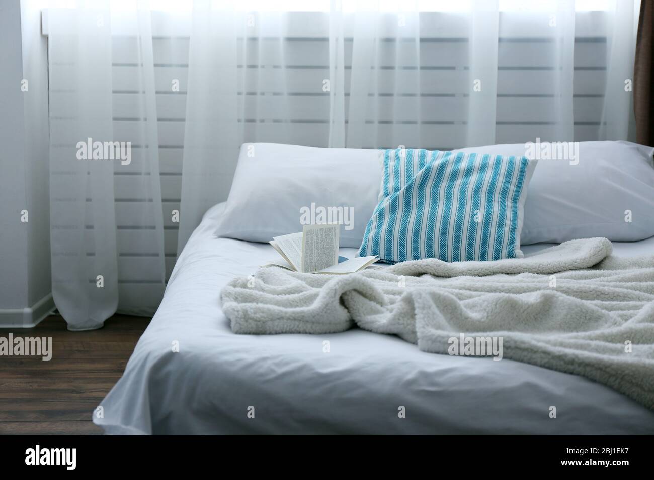 Open book on bad close-up Stock Photo - Alamy