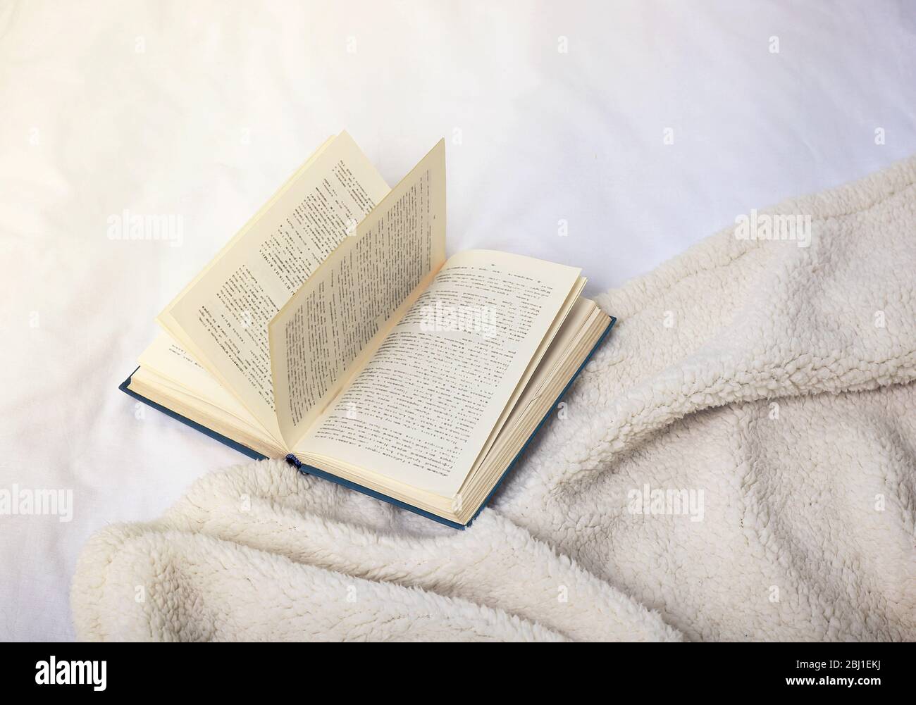 Open book laying down hi-res stock photography and images - Alamy