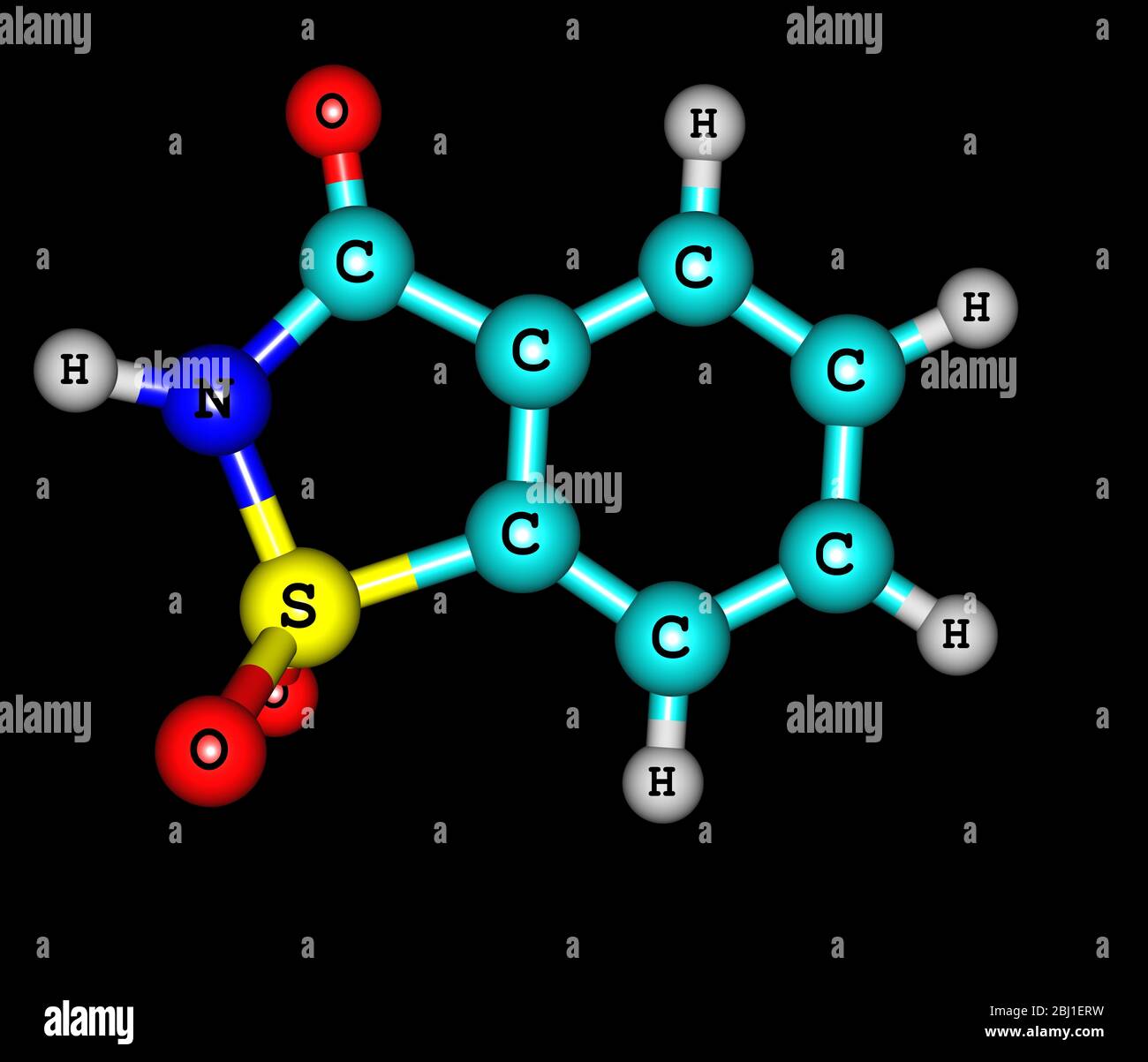 Saccharin artificial sweetener molecule hi-res stock photography and ...