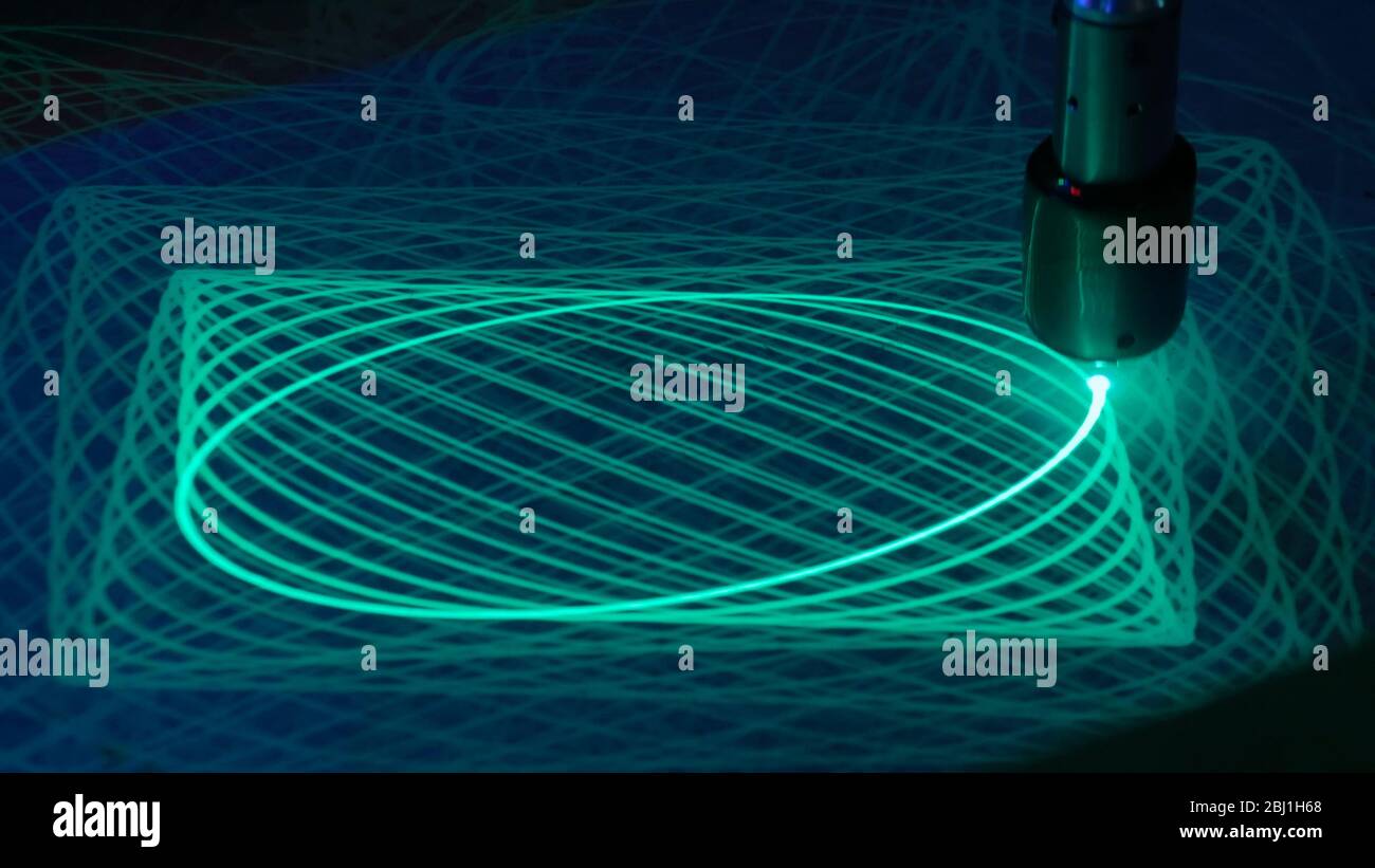 Big pendulum draws ellipses with light on phosphorus surface. Science ...