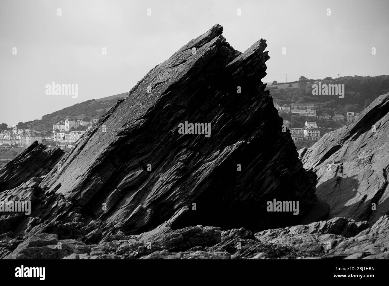 Large jagged Black and White Stock Photos & Images - Alamy