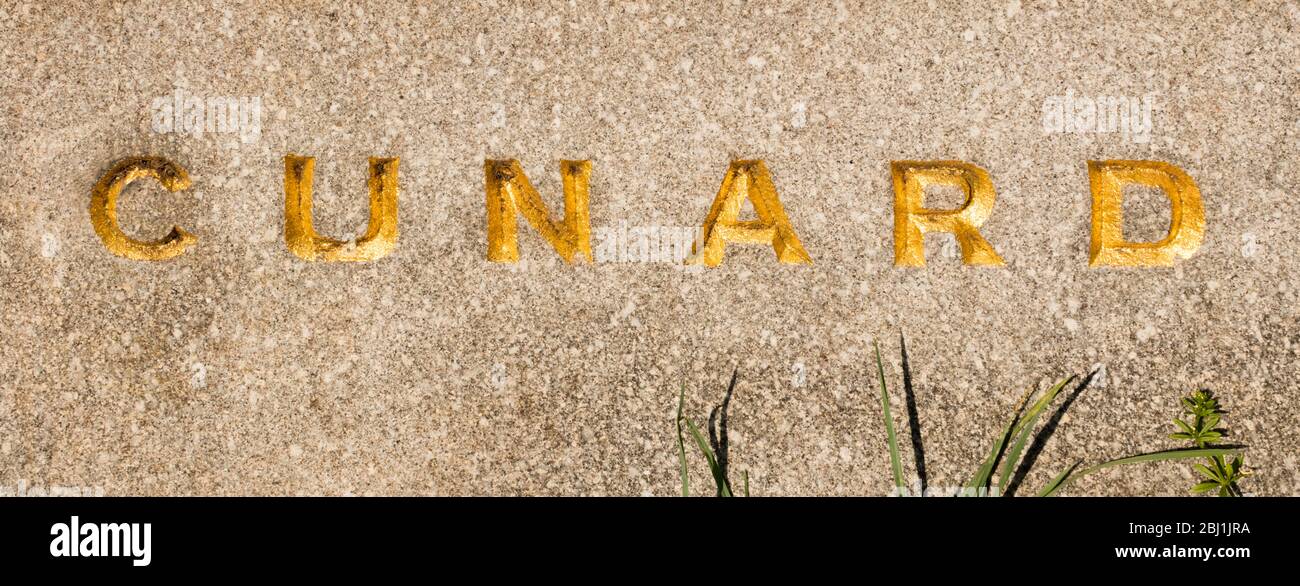 Gravestone of Samuel Cunard, founder of the Cunard line in Brompton ...