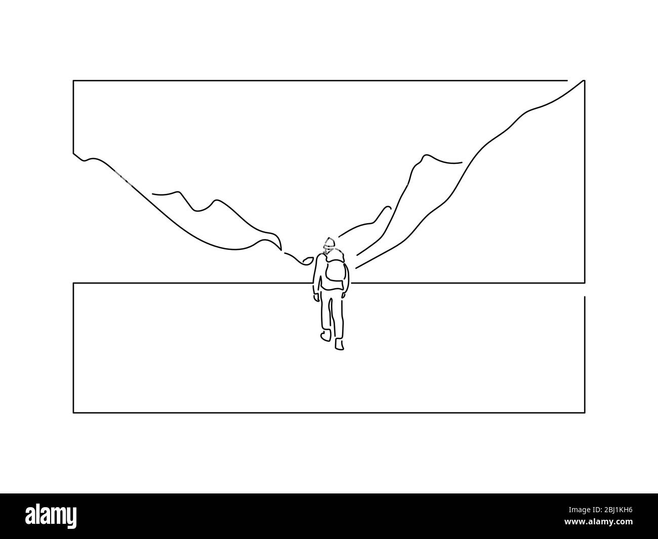 Horizon line drawing hi-res stock photography and images - Alamy